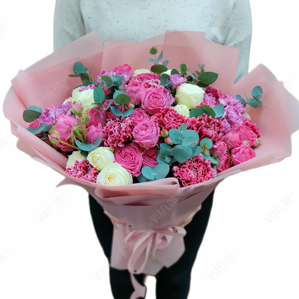 Букеты с эвкалиптом - купить с доставкой Харьков | VIAFLOR